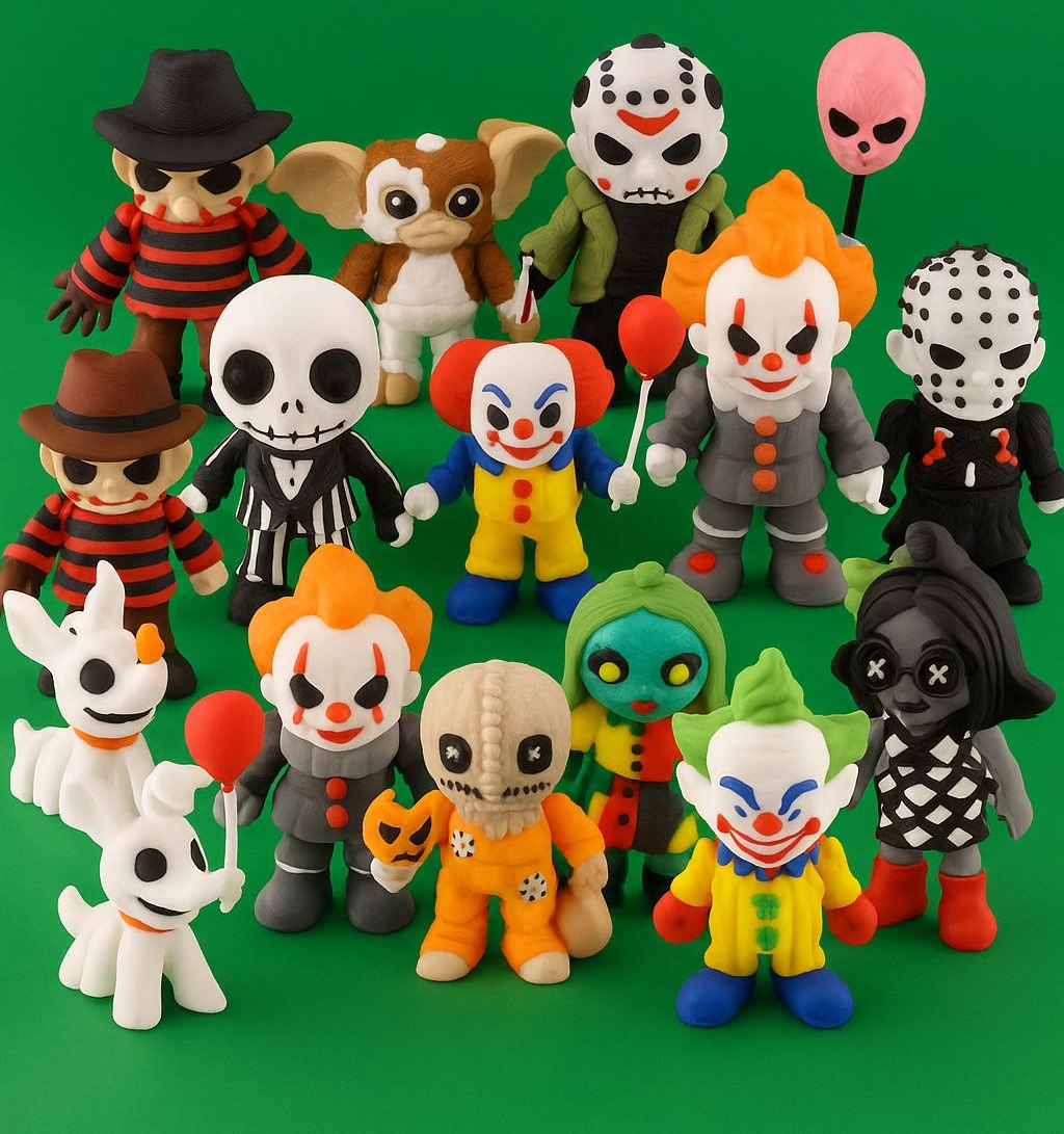 Horror Movie Icons | 3D Printed Designs by Fusion Layer 3D
