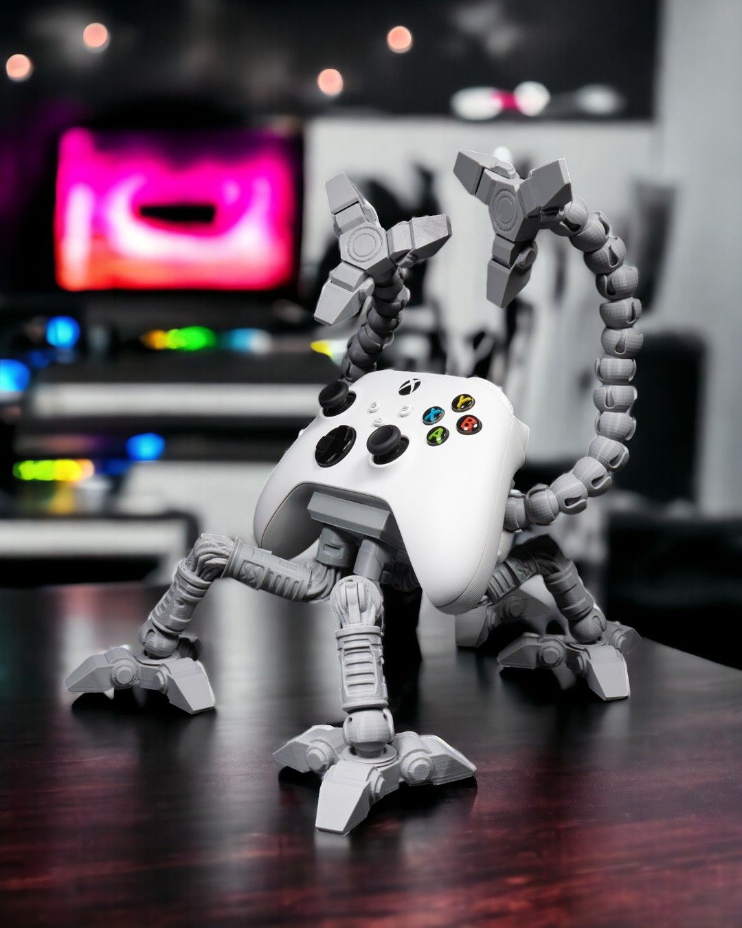 Articulated Robot Controller Holder Stand – 3D Printed Futuristic ...